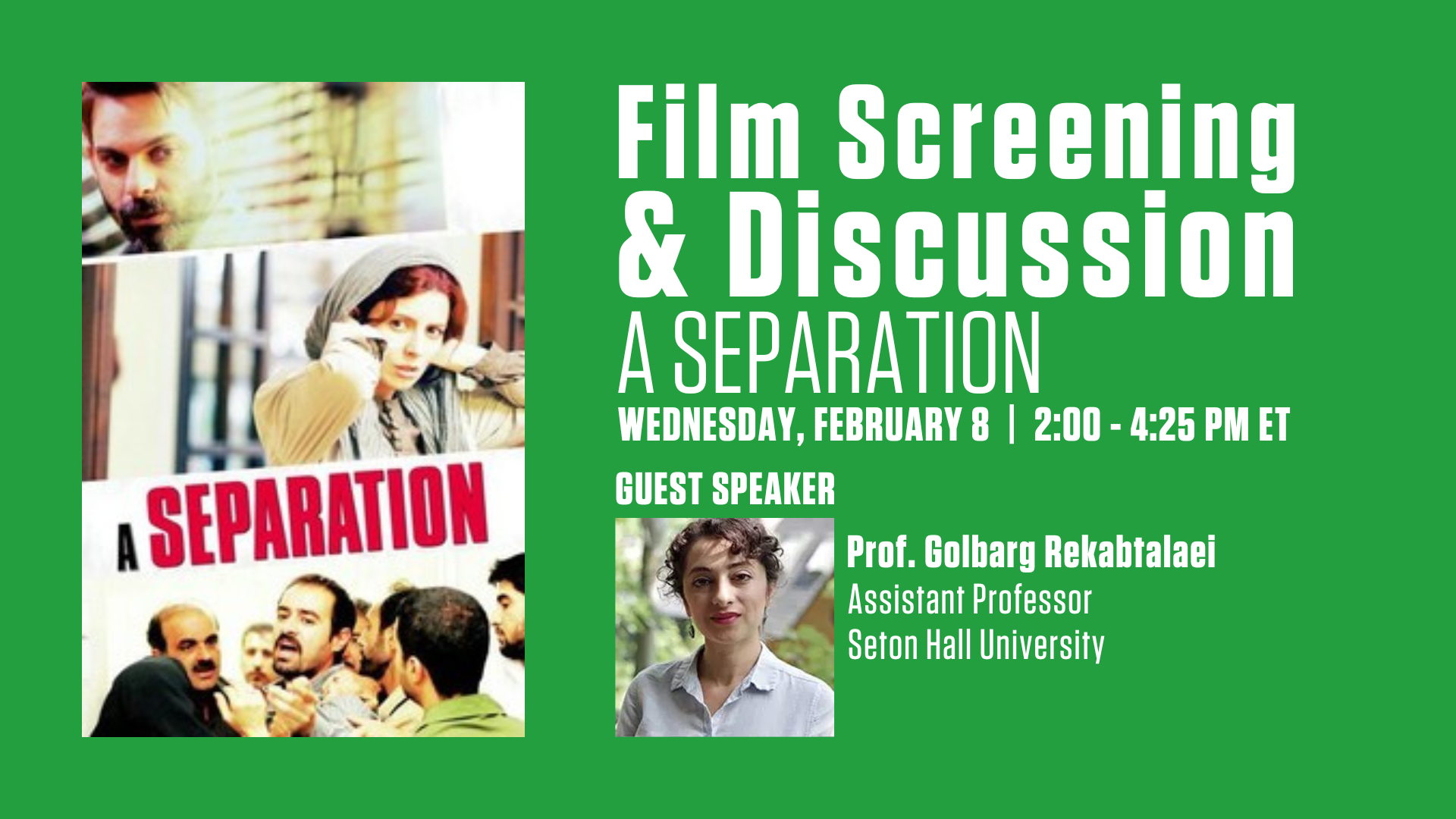 A Separation | Film Screening and Discussion - Union Theological Seminary