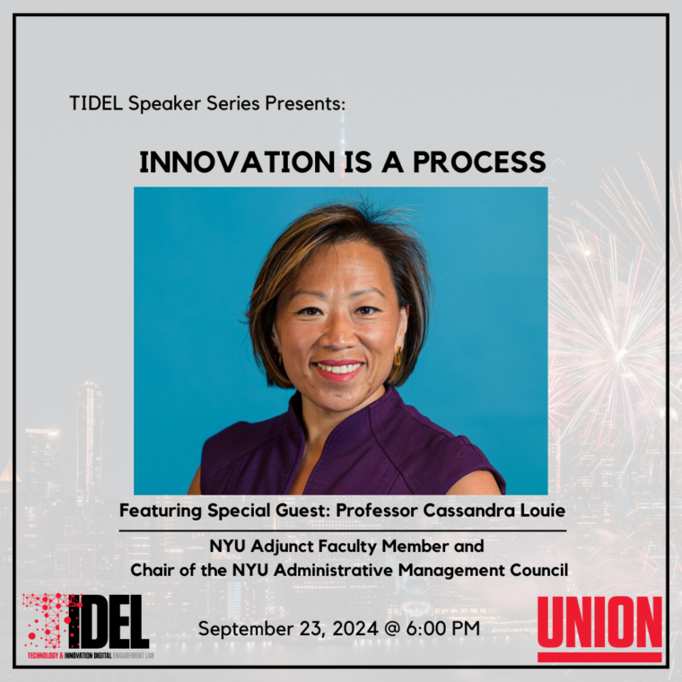 TIDEL Speaker Series: Innovation is a Process - Union Theological Seminary